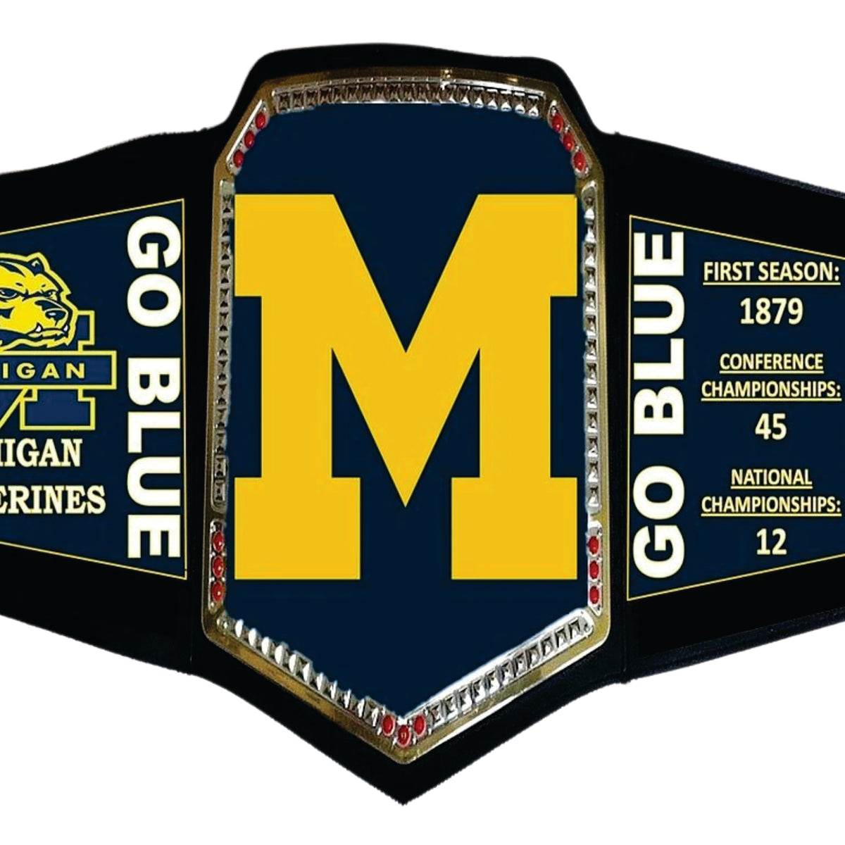 Michigan Wolverines WWE College Legacy Title Belt