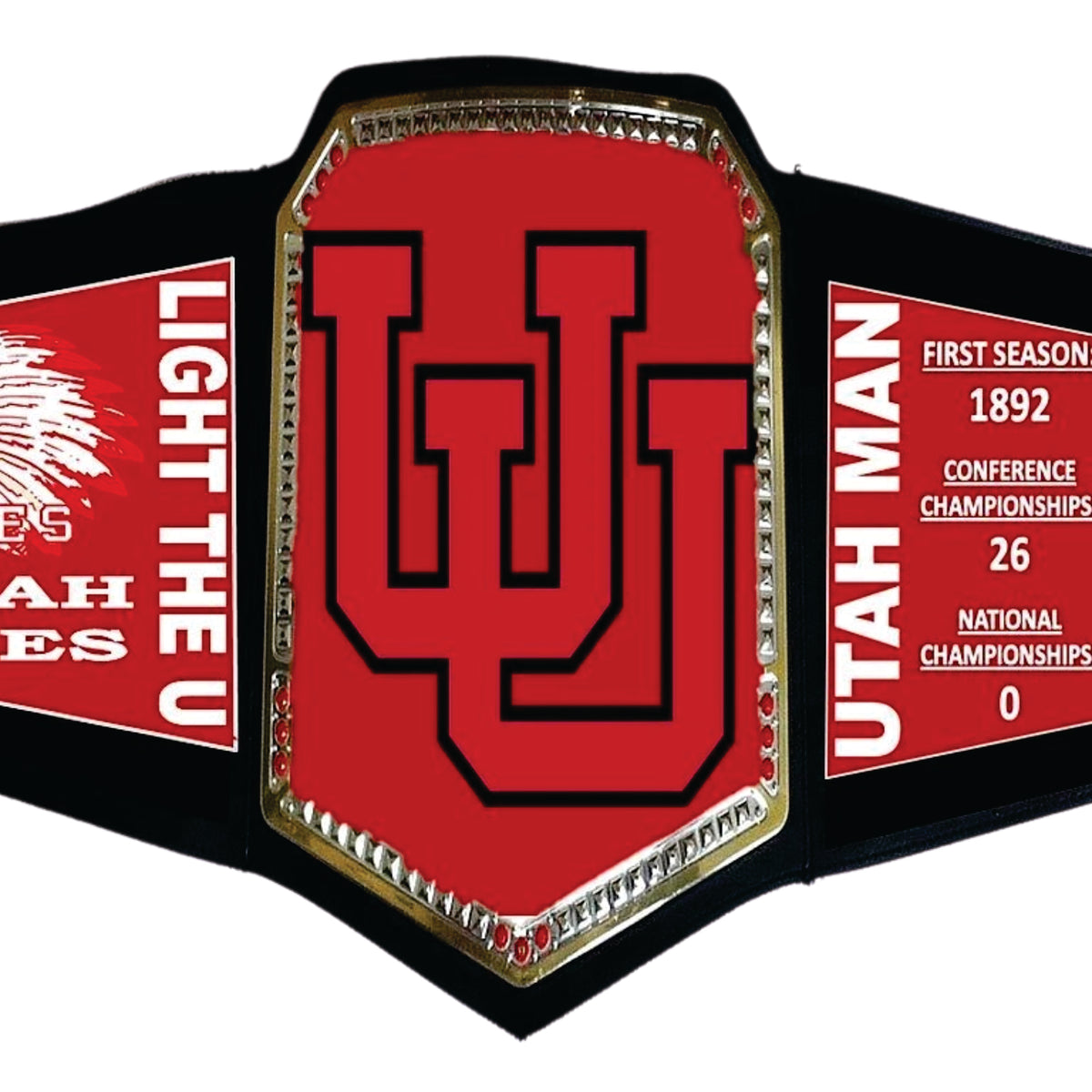 Utah Utes WWE College Legacy Title Belt