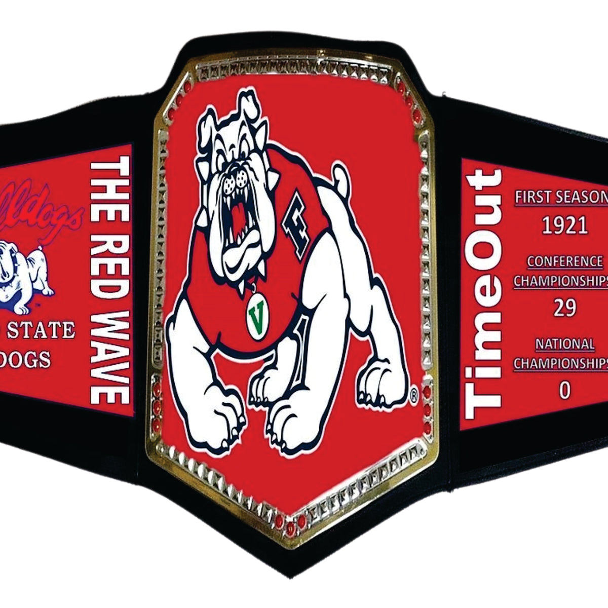 Frenso State Bulldogs WWE College Legacy Title Belt