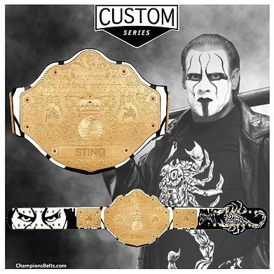 The Icon Sting Custom Series Championship Title Belt