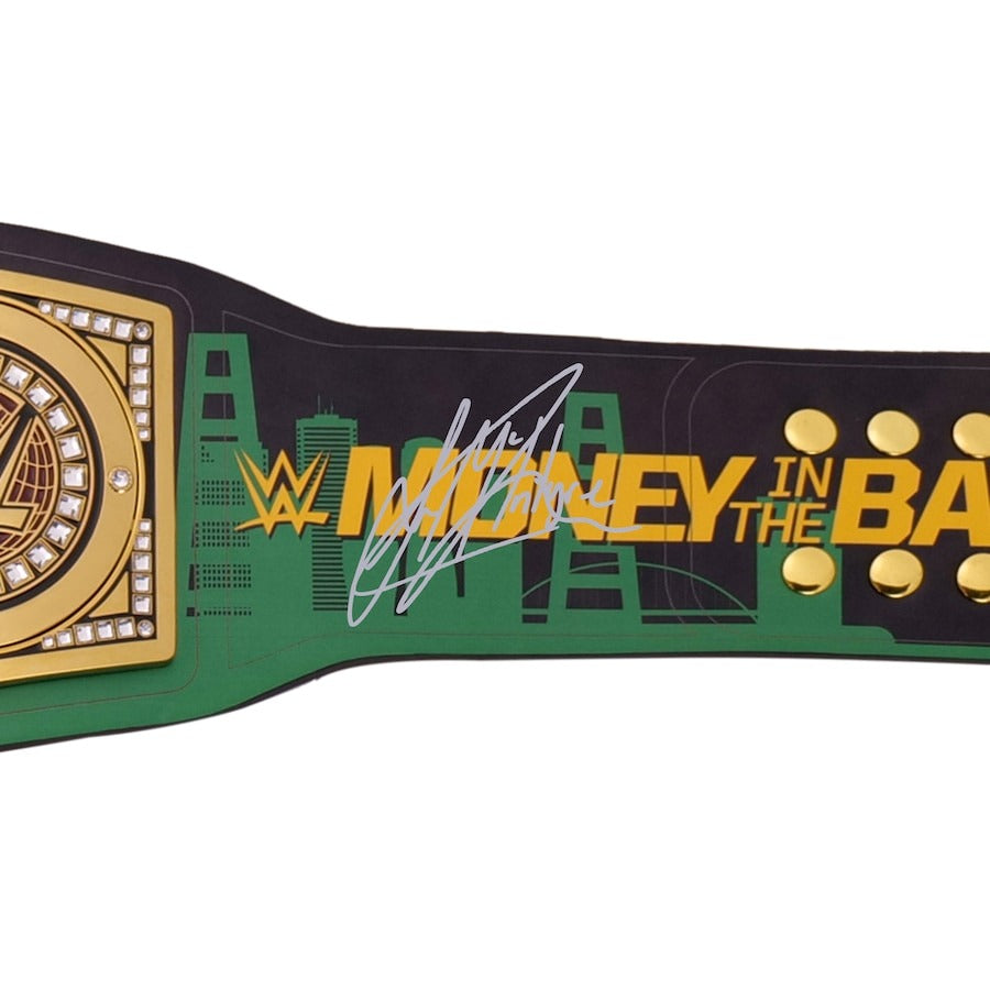 Drew McIntyre WWE Autographed 2024 Money in the Bank Replica Title Bel